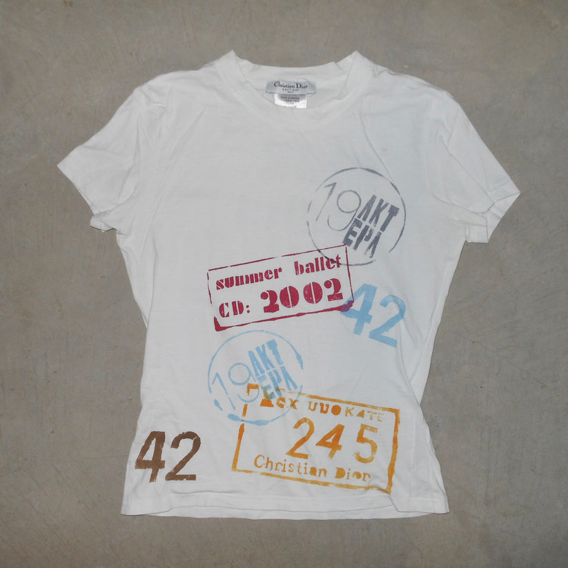 Dior 'DIOR ADDICT' Stamp Tee – Guzzi Archive